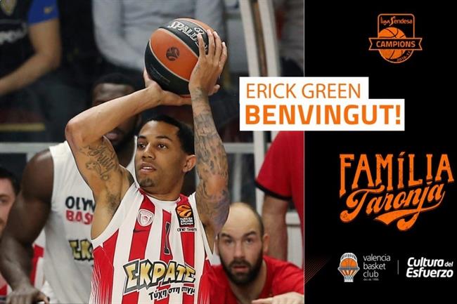 El Valencia Basket recluta a Erik Green procedente del Olympiacos ...